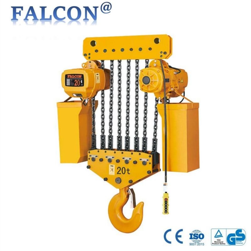FALCON Electric Chain Hoist with Hook Suspension 7.5 Tons